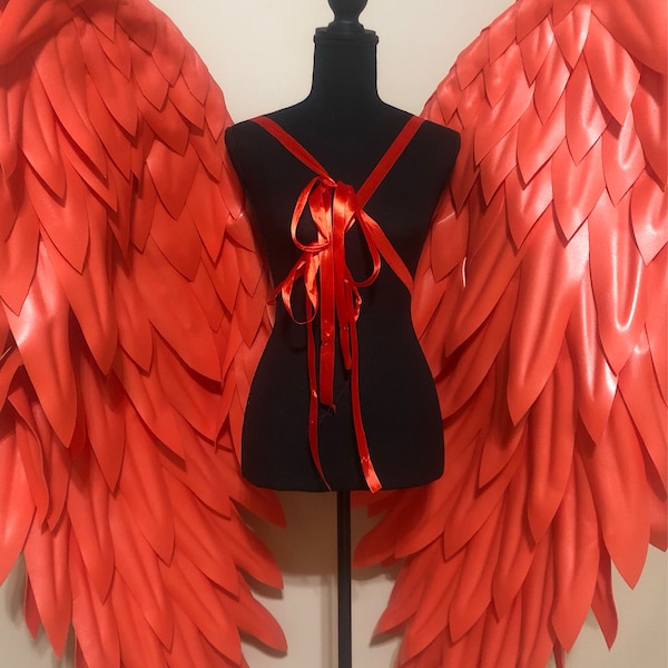 Red Wings, Cosplay Large Wings, Wings for Cosplay, Red Angel Wings ...