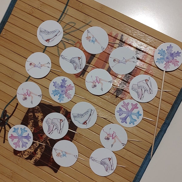 WATERCOLOR CLIPART Ice Skating Sport Art Scrapbooking Png Graphics ...