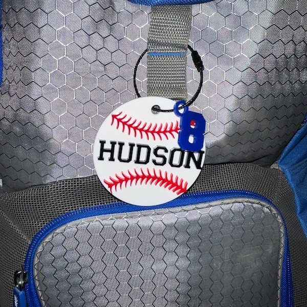 Baseball Bag Name Tags | Sport Keychains | Personalized Sports Keychain ...