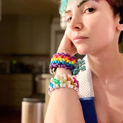 Mlp Kandi Necklace. Multiple Styles. Rave EDM EDC Rainbow PLUR Festival ...