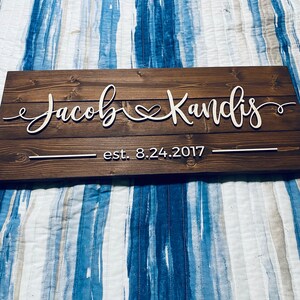 First Name Sign Wedding Gift Girlfriend Gift Boyfriend - Etsy