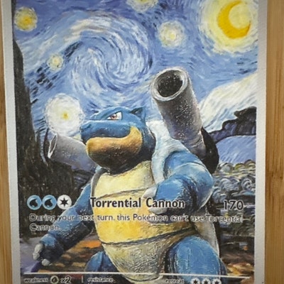 Charizard / Blastoise / Venusaur With Starry Night Van Gogh Promo ...