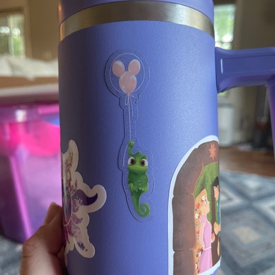 Pascal Mickey Balloon Rapunzel Tangled Transparent Laptop Stickers ...
