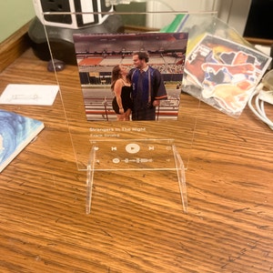 Custom Glass Music Plaque Playlist Song Code Music Glass Sheet ...