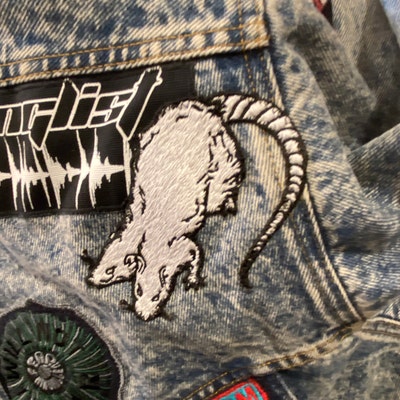 Horror Patch Spine Back Patch, Large Embroidered Patch, Skeleton, Skull , Punk Patch, Goth Patch ...