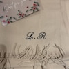 Embroidered Initial Scarf Embroidery Custom Scarf Woolly Scarf Name ...