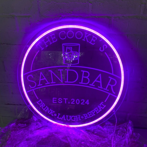 Personalized Patio Neon Sign,beach House Decor,custom Welcome to Our ...