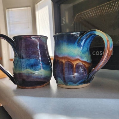 Ceramic Mug, Large Pottery Mug, Pottery Mug in Handmade, Ceramic ...