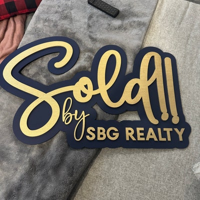 Sold Sign for Realtors, Closing Day Social Media Photo Prop, Real ...