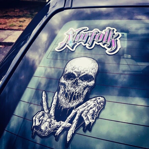 Virginia VA Hands Sticker V2.0 - Etsy