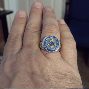 Past Master Ring Signet Ring Masonic Freemason Jewelry Master | Etsy