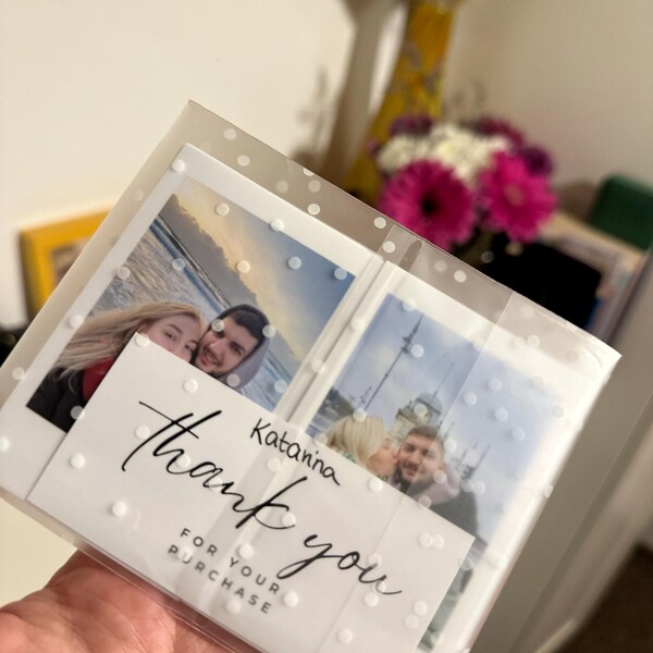 Photo Place Card With Ribbon, Party Place Cards, Wedding Table Place ...