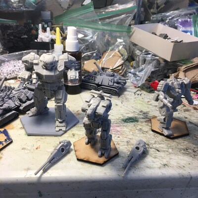 Leo3a11 Heavy Tank Mech Mini Sci Fi Robot Sir Mortimer Bombito - Etsy