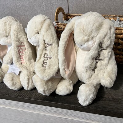 Monogrammed Bunnypersonalized Bunny Rabbit,personalized Baby ...