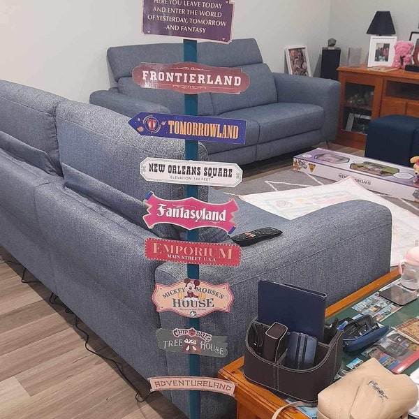 Disneyland Party Directional Sign, Mickey Birthday, Princess Birthday ...