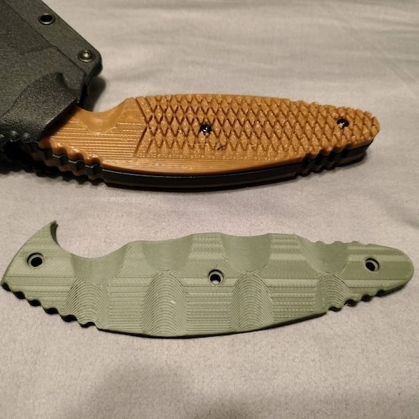 Warrior Poet the Splinter Knife Custom Scales, Knife Handles, Extra ...