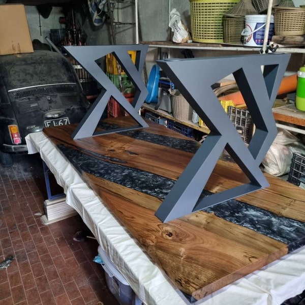 Dining Table Legs With Unique Tree Design. Premium Quality Made With ...