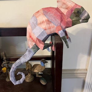 Lion Paper Craft, Digital Template, Origami, PDF Download DIY, Low Poly ...