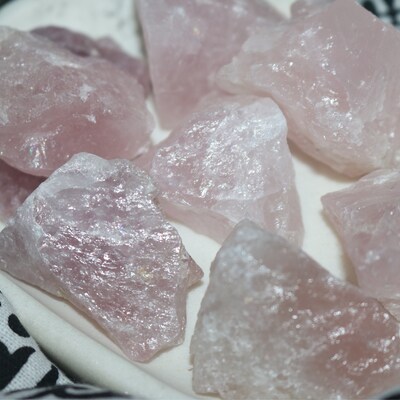 Madagascar Rose Quartz Rough Natural Stones: Choose How Many Pieces ...
