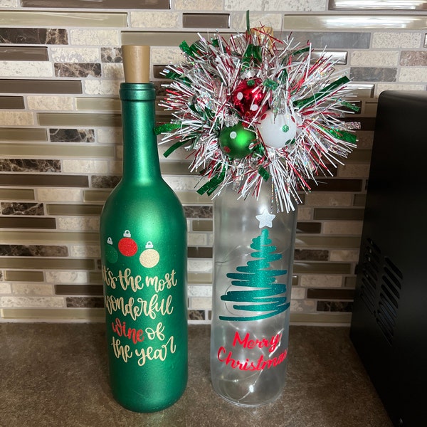 Frankenstein Monster-halloween-lighted Wine Bottles-gift-home Decor - Etsy