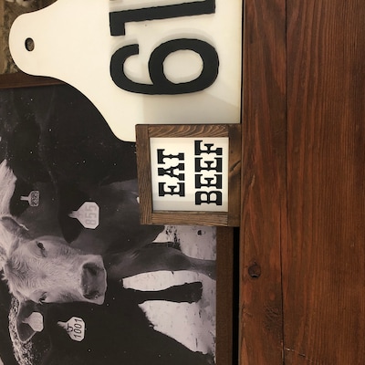 Eat Beef Western Farmhouse Style Sign - Etsy