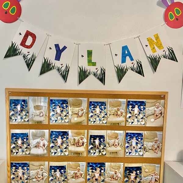 Eric Carle Birthday Party Bunting / " Name " Bunting Banner - Etsy