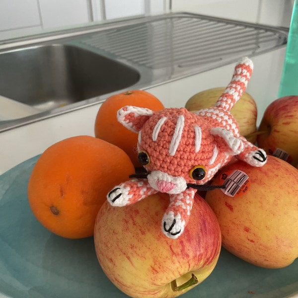 Crochet Tabby Cat Pattern, Striped Kitty Crochet Tutorial PDF - Etsy