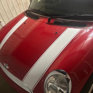 Mini Cooper Bonnet Stripes, Stripes for Hood, Racing Decoration Decals ...