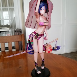 Vtuber, Gawr Gura , Papercraft , Pepakura, 3D Model Paper , PDF ...