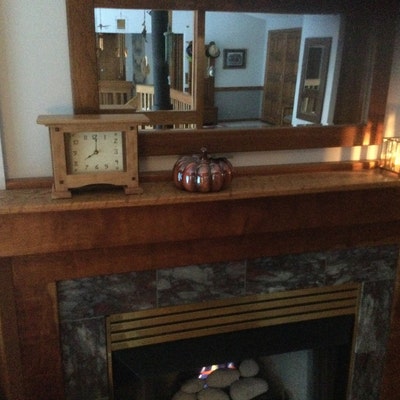 Arts and Craftsman Clock, Ivory Dial - Etsy