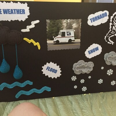 Lightning Cloud Applique CROCHET PATTERN PDF - Etsy