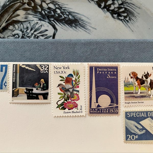 10 Anniversary of Talking Pictures 13 Cent Vintage Postage Stamps. 50th ...