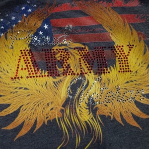 Proud ARMY Veteran Rhinestone Iron-on Crystal Bling Transfer - Etsy
