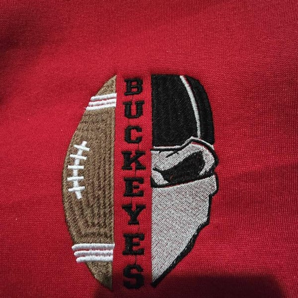 Ohio Buckeyes Embroidery Design: Football Helmet Logo (digital File) - Etsy