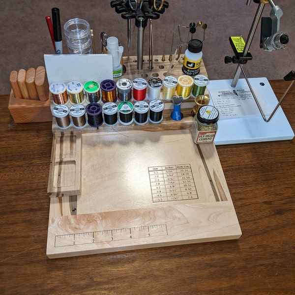 Fly Tying Table hardwood - Etsy