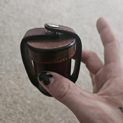 Slim, Convex, Black, Eyepatch Leather Eye Patch - Etsy