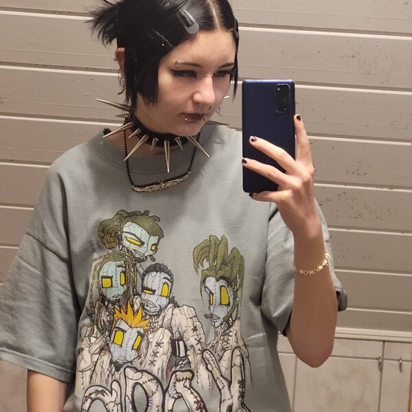 Spiked Choker Extreme Hella Spikes Mall Goth - Etsy