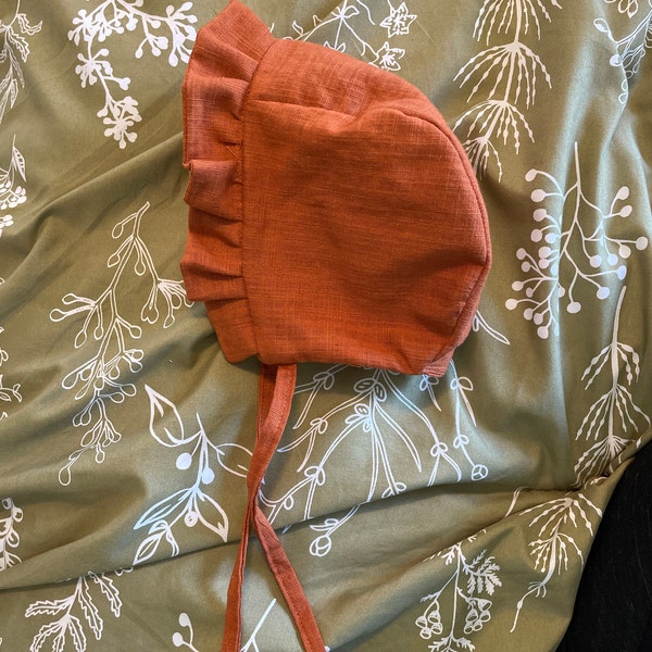 Ruffle Bonnet Pattern, Bonnet PDF Baby Bonnet Pattern, Frill Bonnet ...