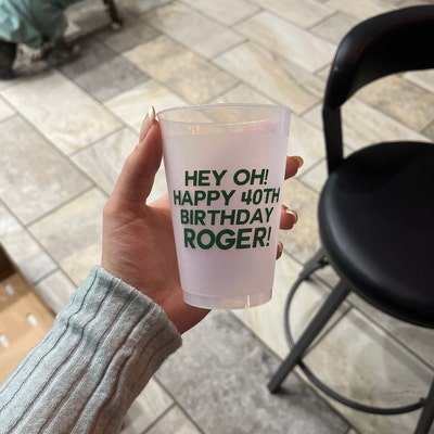Happy Birthday Party Cups, Custom Birthday Party Cups, Shatterproof ...