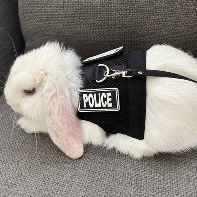 POLICE Vest Harness Leash for Bunny Rabbit - Etsy