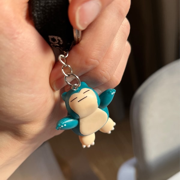 Handmade Snorlax Keychain - Etsy