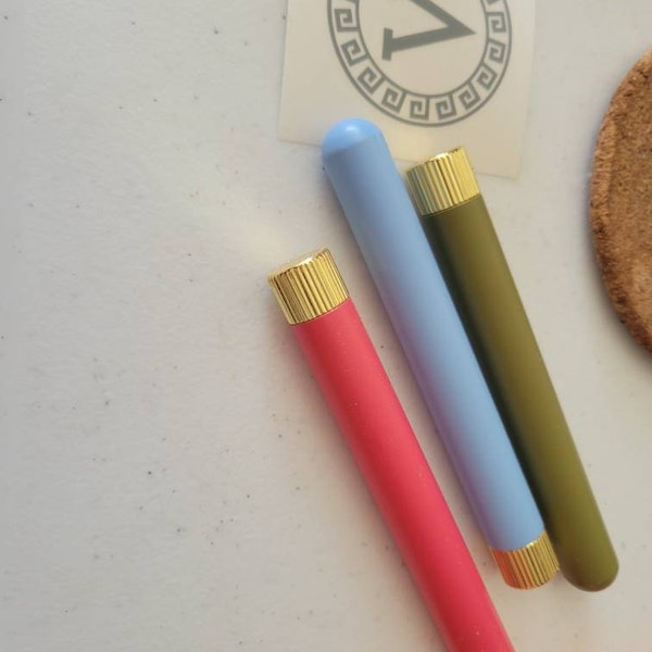 3 Pack Brass Doob Tube Smell Proof Pre Roll Joint Case Moisture ...