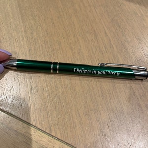 Personalised Engraved Metal Pen High Quality Custom Message Promotional ...