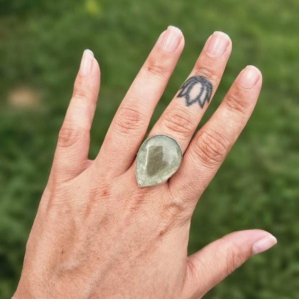 Picasso Imperial Jasper Ring, 925 Sterling Silver Ring, Statement Ring ...