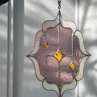 Pattern Stained Glass Pattern Flower DIY Stained Glass Do It Yourself ...