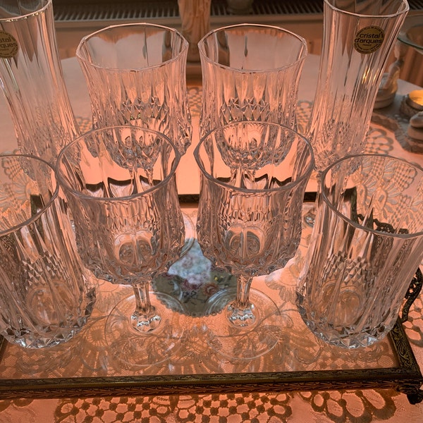 A Set of 5 Vintage Stuart Crystal Port or Sherry Glasses in Ludlow ...