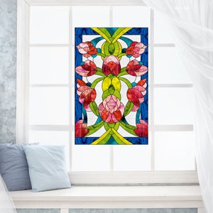 Geometric Round Stained Glass Pattern Digital Download | Etsy