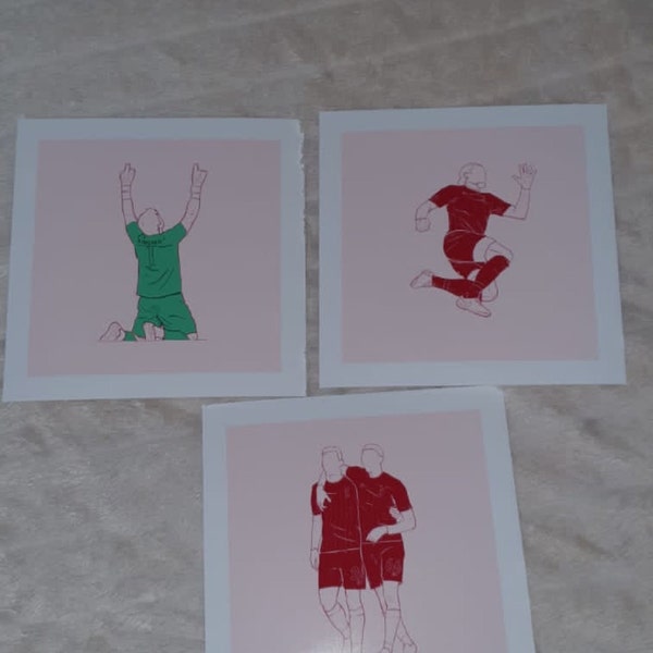 The Wall Football Art Print | Keith Haring Style Digital Illustration ...