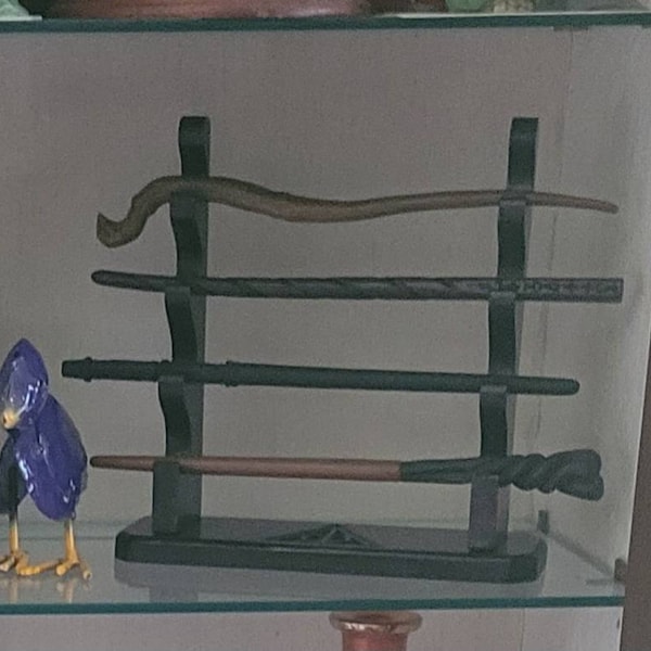 Wooden Wand Stand 4 Slot Holder | Magic Wand Display Stand | Wooden ...