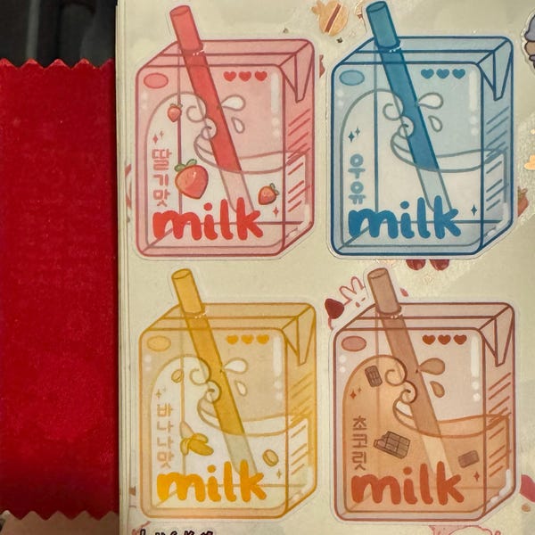 Milk Carton Memo Pad | Cute Kawaii Handmade Notepad | Milk/strawberry ...